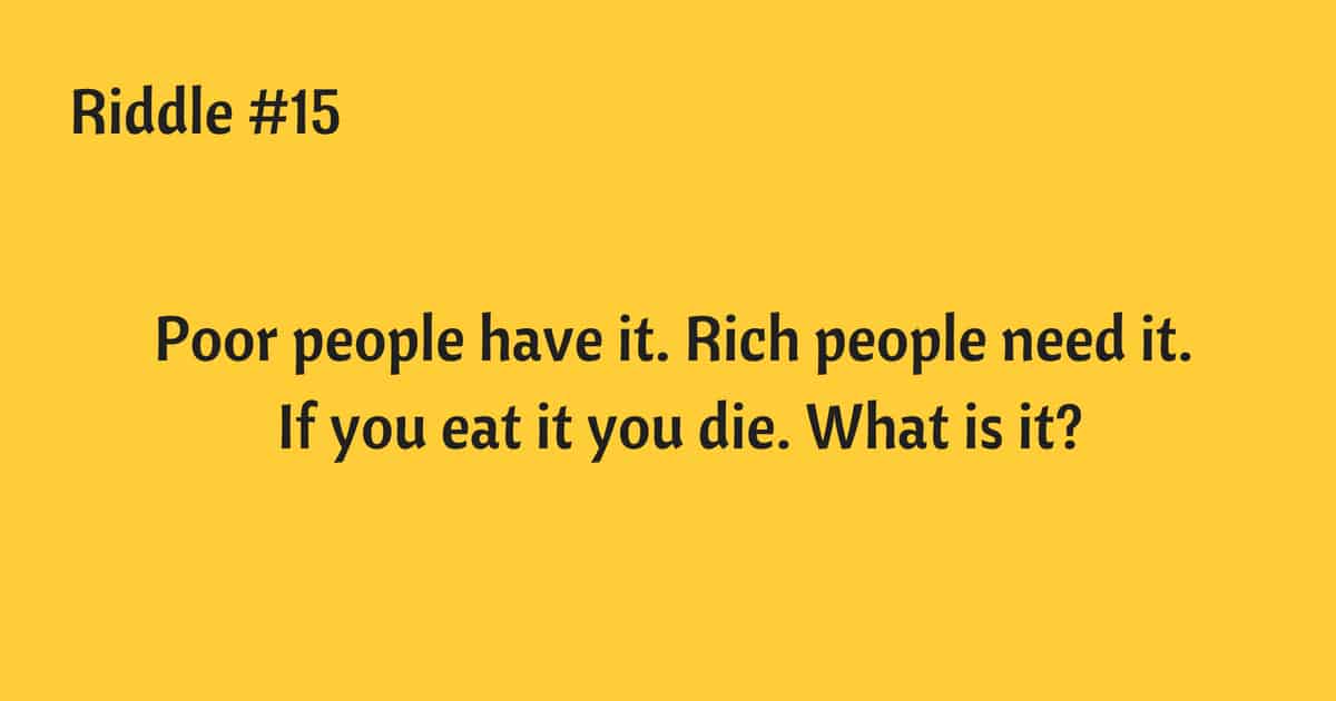 Riddle #15: What Is It?