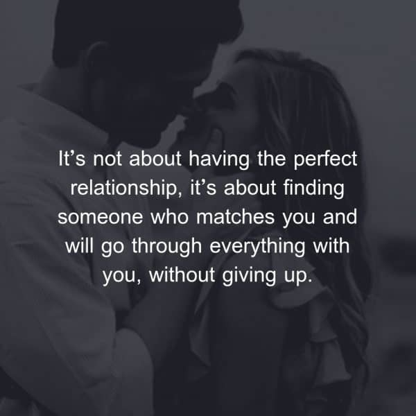 It's Not About Having The Perfect Relationship - LOVE MATTERS